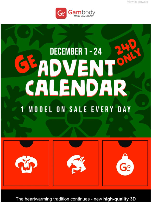 Gambody: 🎄 Gambody’s Advent Calendar updates! Catch these fun prices ...