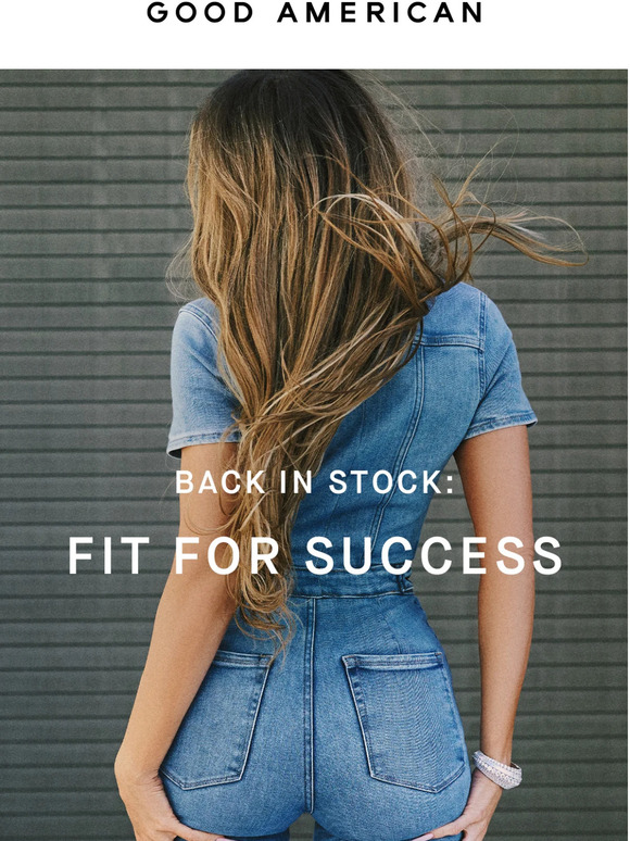 GOOD AMERICAN: BACK IN STOCK: FIT FOR SUCCESS JUMPSUIT | Milled