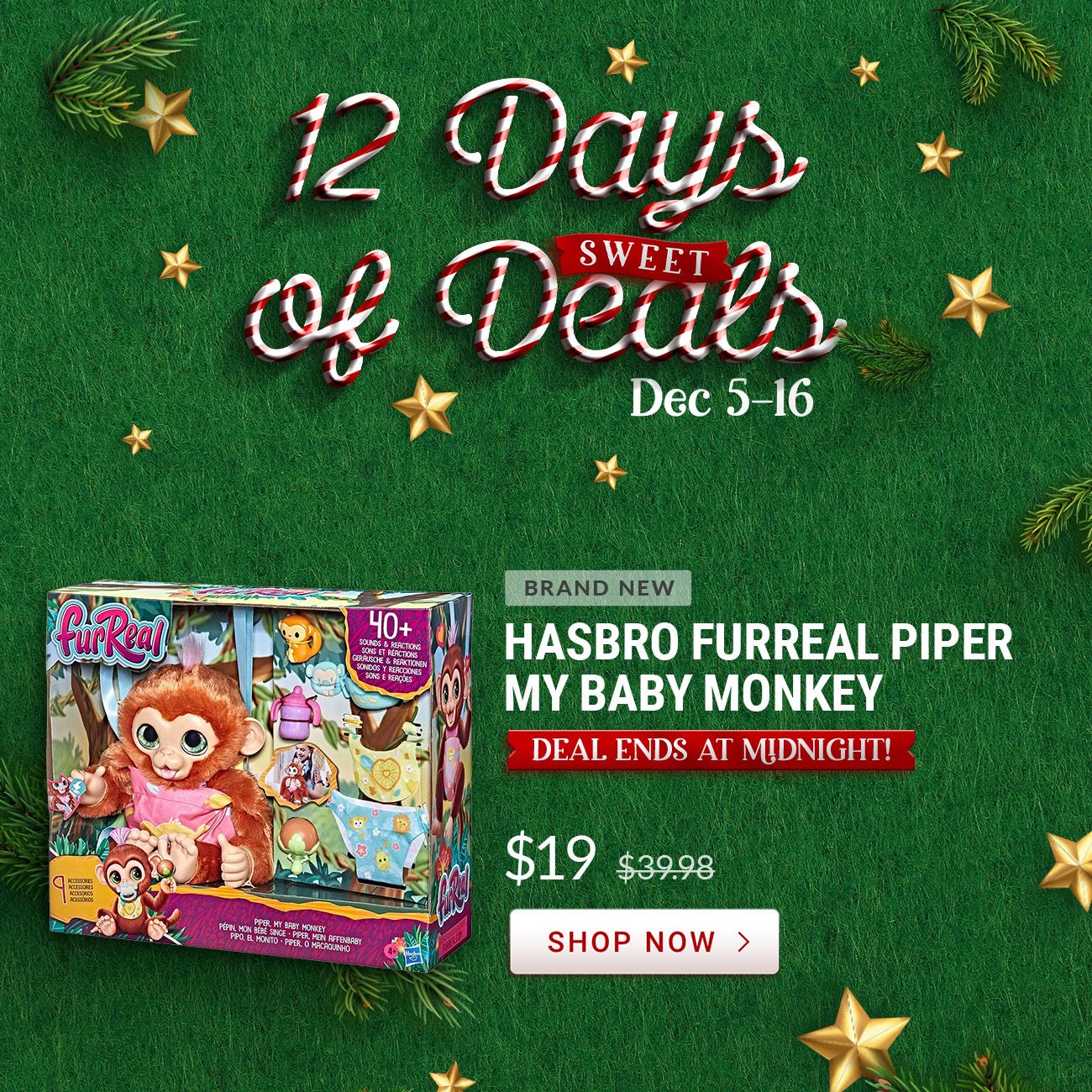 VIP Outlet: 12 Days of Deals - Day 11 - $19 - Hasbro FurReal Piper, My ...