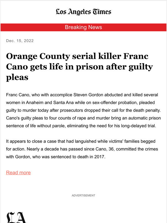 Los Angeles Times: Breaking News: Orange County serial killer Franc ...