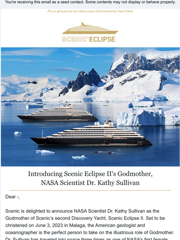 Scenic: Seed - Introducing Scenic Eclipse II's Godmother | Milled