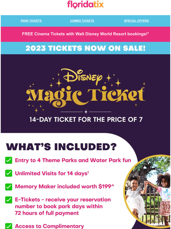 Florida Tix: Disney's 14-for-7 Magic Ticket 2023 is here! 🎉 | Milled