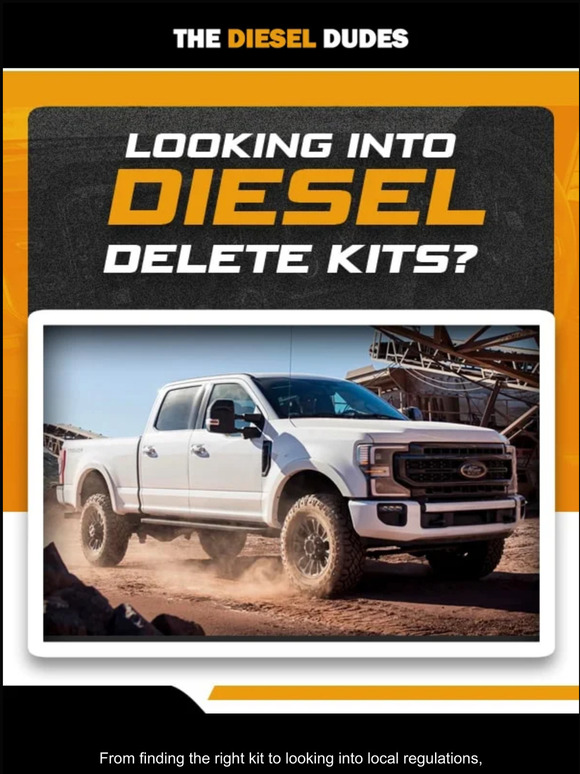 Diesel Dudes: Let's talk about Diesel Delete Kits | Milled