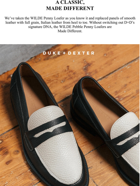 Duke & Dexter: Launching the WILDE Pebble Penny Loafer | Milled