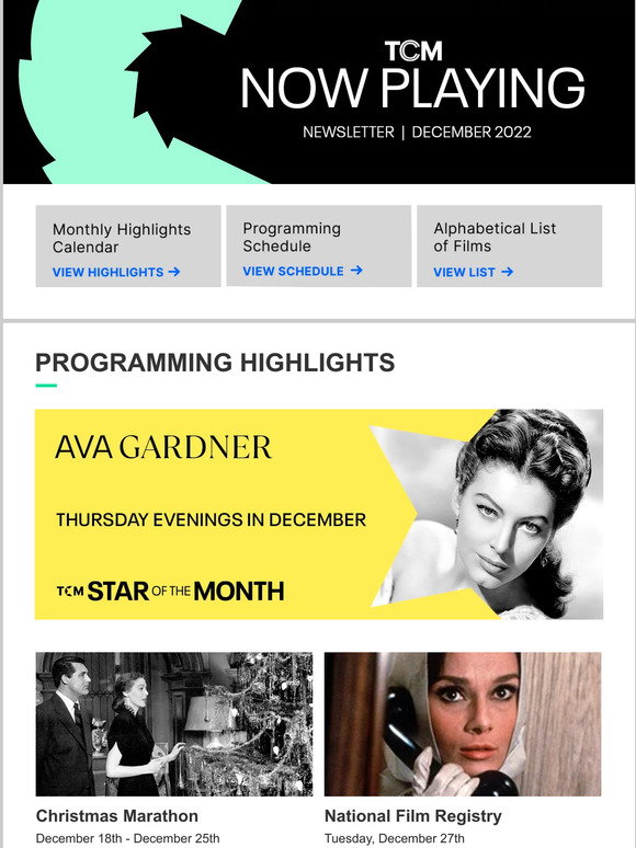 Turner Classic Movies: Get in the Holiday Spirit with TCM's Christmas ...