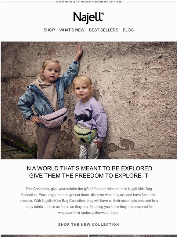 Najell: Discover Najell's NEW Kids Bag Collection 🎄 | Milled