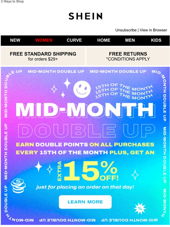 SHEIN: DON'T WAIT! Mid-Month Double Up! | Milled