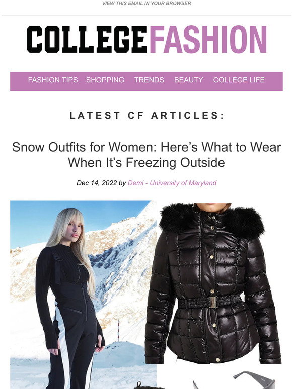 College Fashion: Snow Outfits for Women: Here’s What to Wear When It’s ...