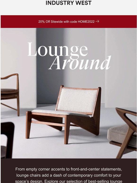 Industry West: Let’s talk lounge chairs 🪑 | Milled
