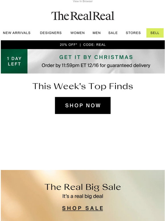 The RealReal: Your Top 12 Have Arrived | Milled