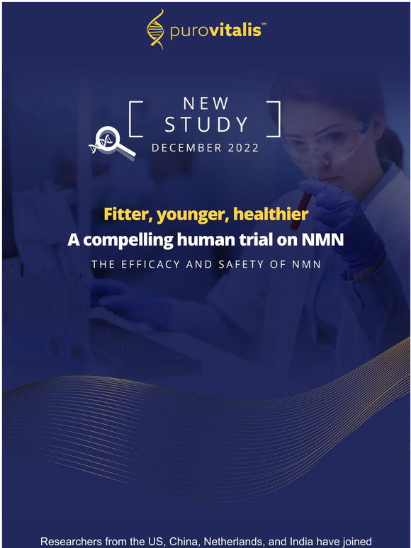 Purovitalis: New human study on NMN efficacy reveals promising benefits ...