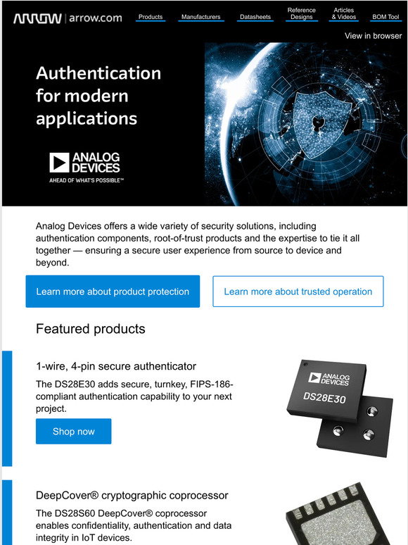Arrow Electronics: Explore the latest authentication solutions from ADI ...