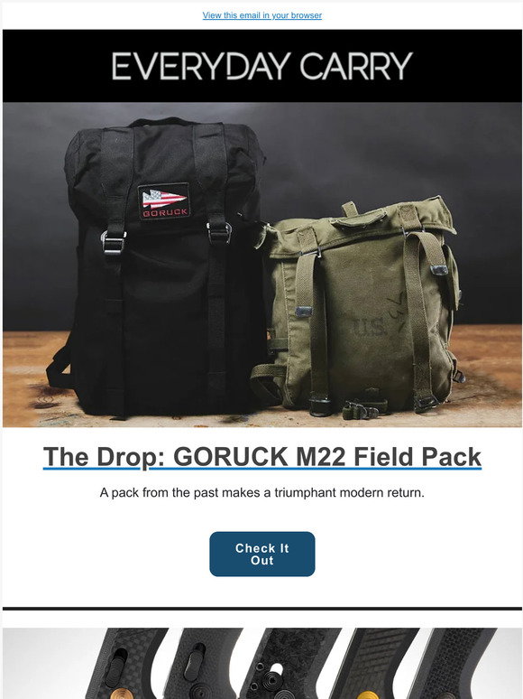 Everyday Carry: The Drop: A Military-Inspired Field Pack Reborn 🎒 | Milled