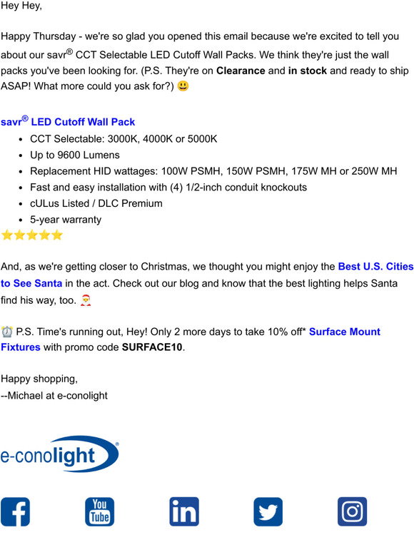 e-conolight: LED Cutoff Wall Packs you've been waiting for | Milled