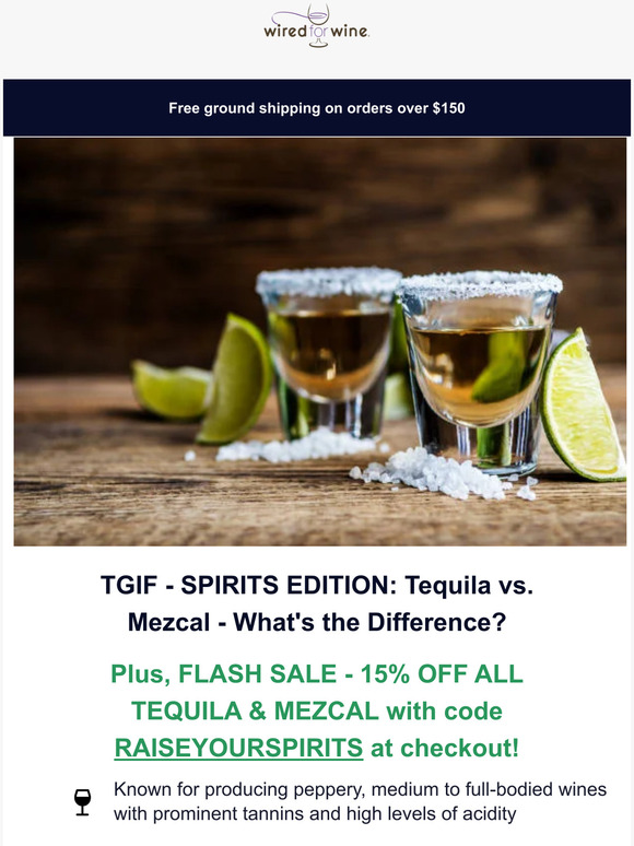 Wired For Wine: TGIF: SPIRITS FLASH SALE EDITION: Tequila vs. Mezcal ...