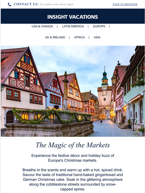 Insight Vacations: December Tour Spotlight: The Christmas Markets of ...