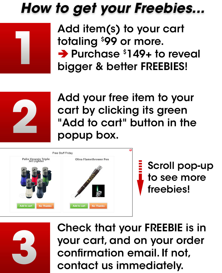 Cigar Place: Hi there, it's FREE STUFF FRIDAY! Look inside to claim one ...