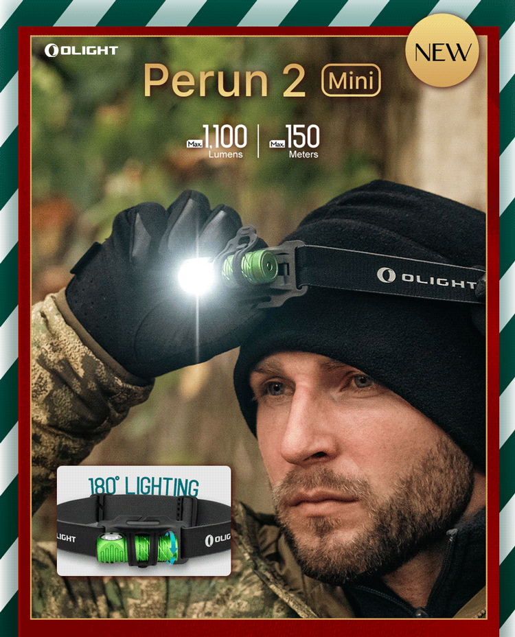 Olight : NEW IN: Perun 2 Mini with Red LED Option! | Milled