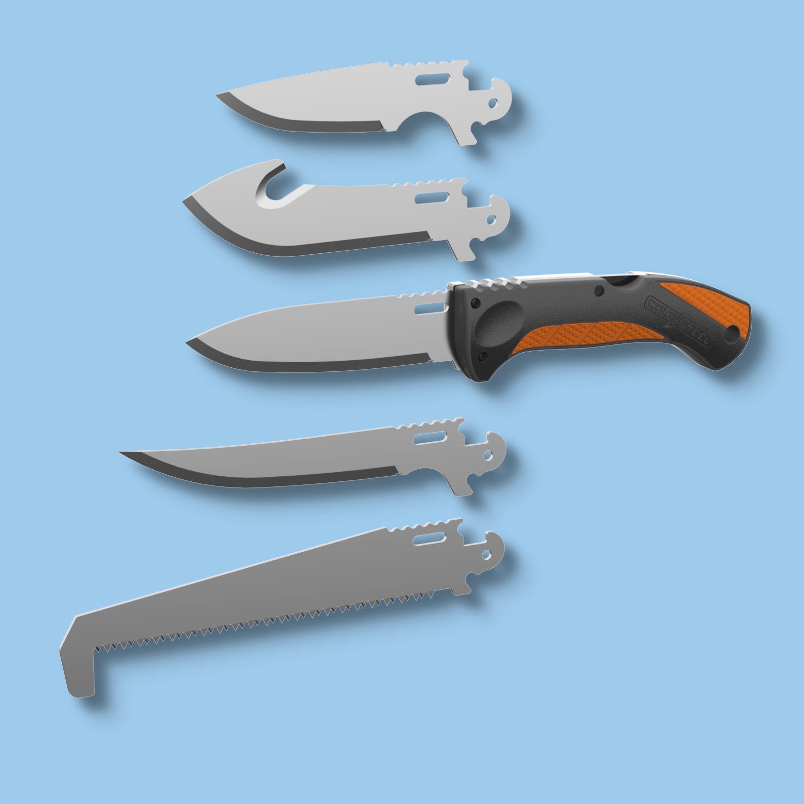 Cold Steel: Fixed Blade And Click-N-Cut Hunting Kits | Milled