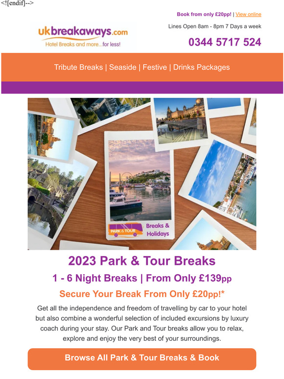 UK Breakaways: Fantastic 2023 Park & Tour Breaks! | Milled