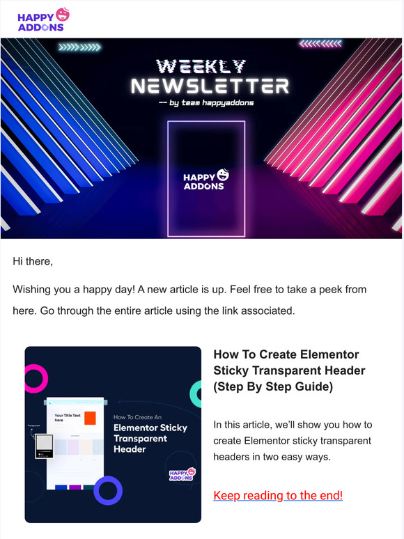 Happy Addons: Elementor Sticky Transparent Header | Milled