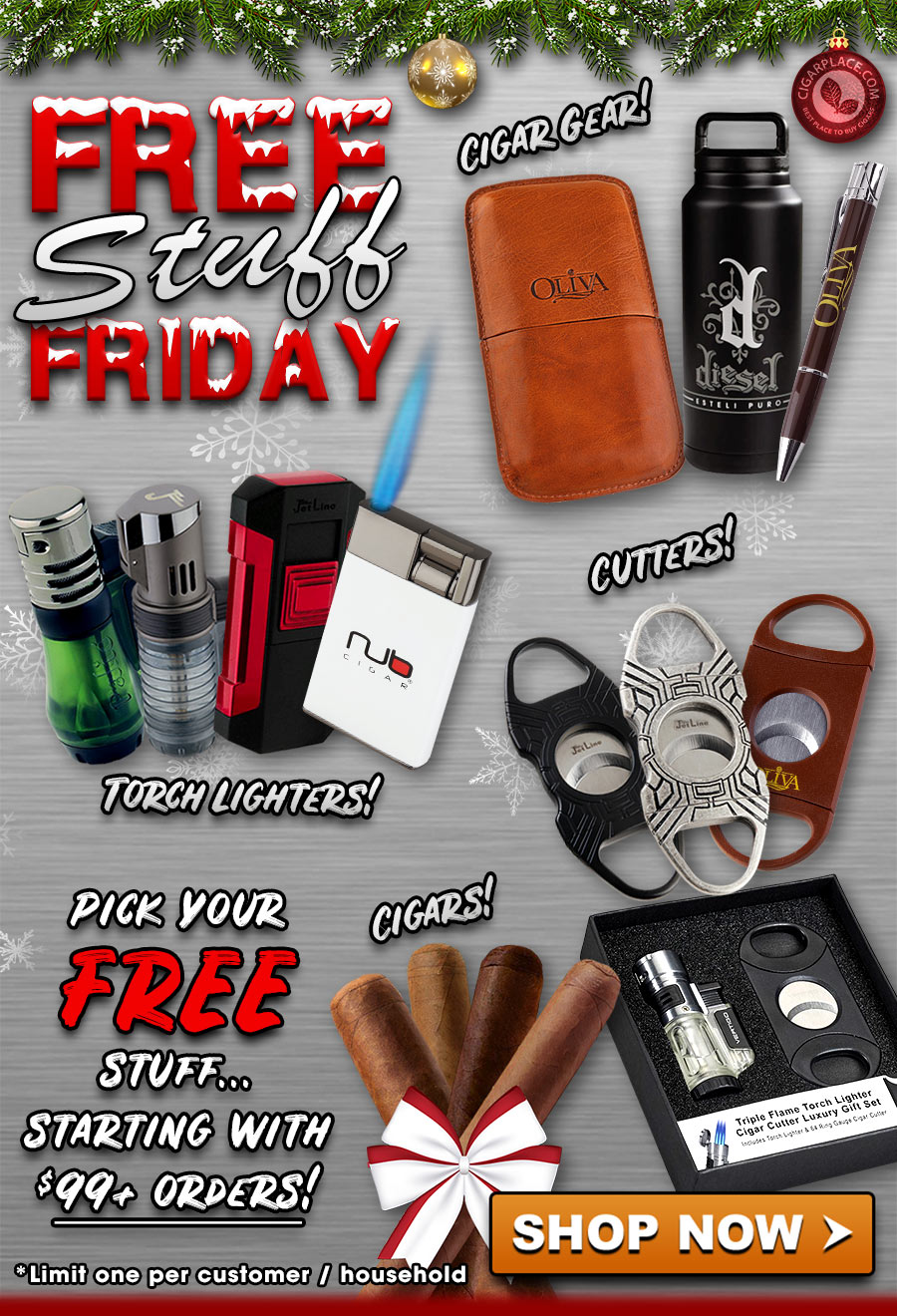 Cigar Place: John, it's FREE STUFF FRIDAY! Look inside to claim one of ...