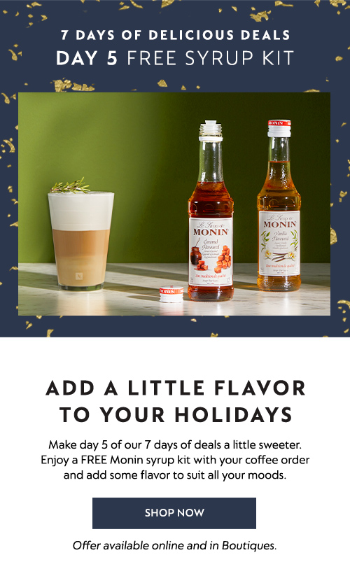 Nespresso: Add some flavor to your coffee with a FREE Syrup Kit | Milled