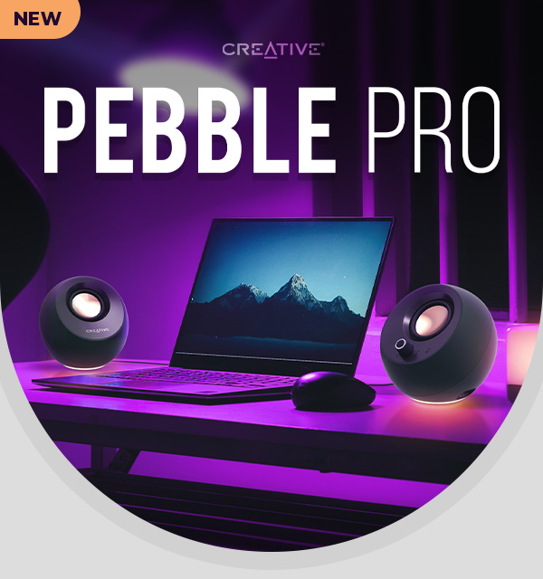 Creative: [NEW LAUNCH] Creative Pebble Pro lights up your desk with RGB ...