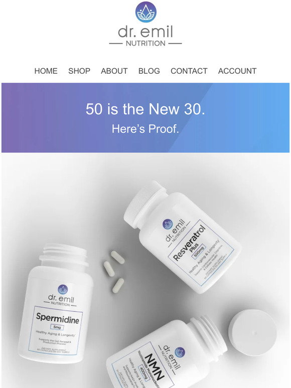 Dr. Emil Nutrition: Reduce signs of aging with Dr. Emil Nutrition | Milled