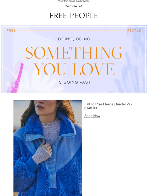 Free People: Alert: It's almost sold out! | Milled