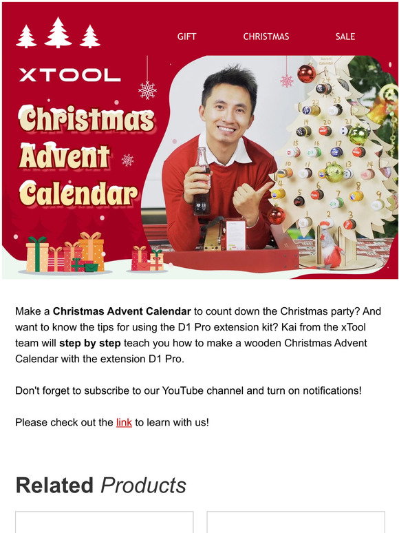 xTool: 🎄 Free Christmas Advent Calendar Making Tutorials! Step by Step ...