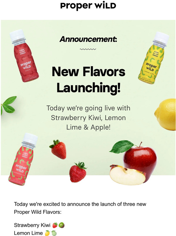 Proper Wild: Three New Flavor of Proper Wild Launching Today! | Milled