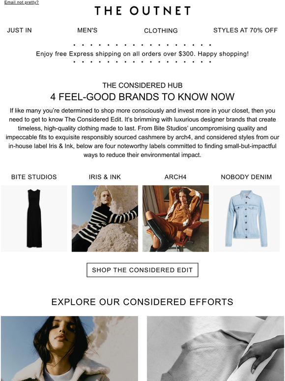 The Outnet: 4 feel-good brands to know now | Milled