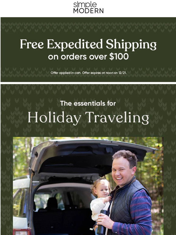 Simple Modern: Holiday travel must-haves 🚗 | Milled