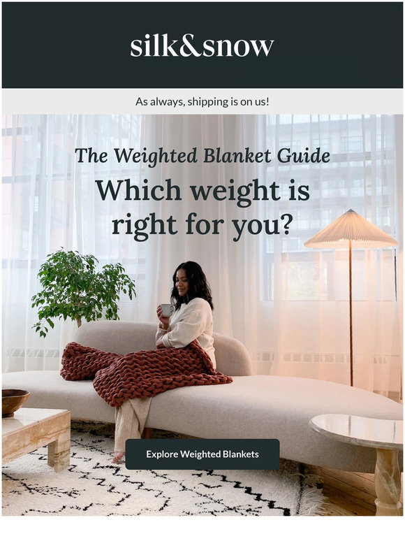 Silk & Snow: An Easy Guide to Weighted Blankets | Milled
