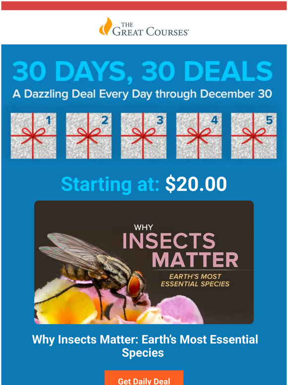 The Great Courses: Deal of the Day - Why Insects Matter: Earth’s Most ...