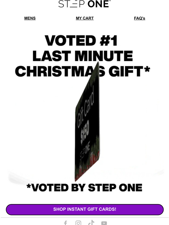 Step One Clothing: Last minute gift? Delivered in seconds.. | Milled