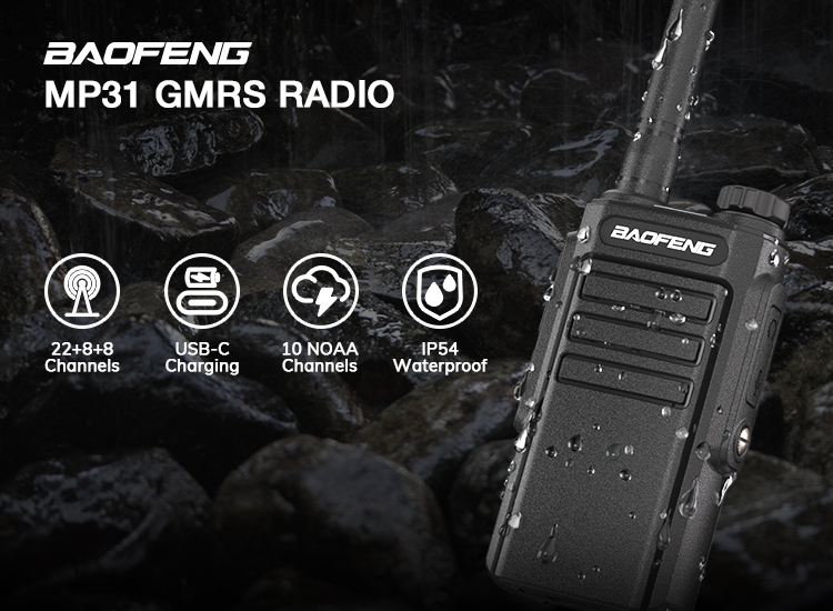 Radioddity: Just In: Baofeng MP31 GMRS Radio | Milled