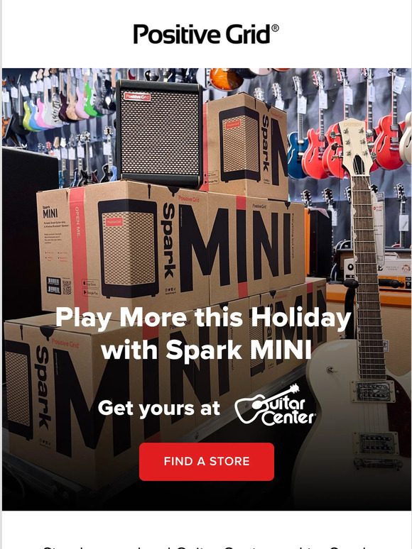 Positive Grid: Pick up Spark MINI at Guitar Center ️ | Milled