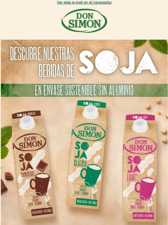 Don Simón: Descubre el delicioso sabor de nuestra Nueva BEBIDA de SOJA ...