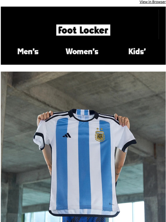 Foot Locker: ARGENTINA QATAR FIFA WORLD CUP CAMPIONS 👑 Special 30% off ...