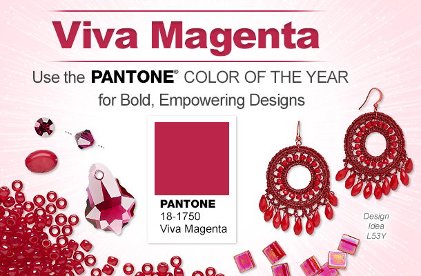 Fire Mountain Gems: Say Hello to Viva Magenta, PANTONE's Color of the ...