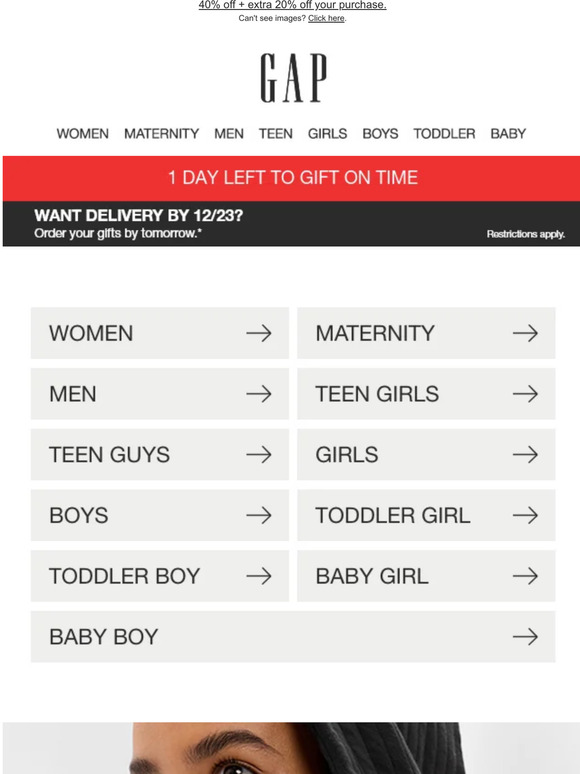 Gap: Our favorite word — RESTOCK | Milled