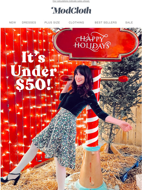 Modcloth: Under $50 outfits. The math is mathing! | Milled