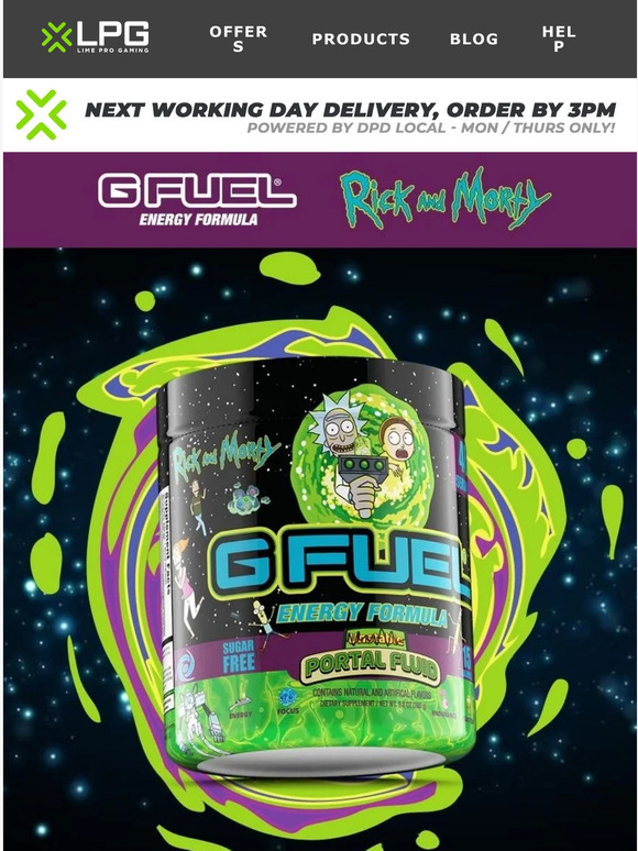 Lime Pro Gaming: Rick & Morty Unstable Portal Fluid NOW IN STOCK! | Milled