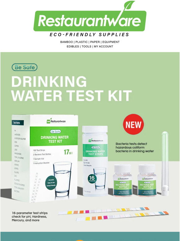 Restaurantware: How To: Test Your Drinking Water For Contaminants 🦠 ...