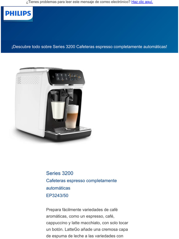 Philips: Descubre todo sobre Series 3200 Cafeteras espresso ...