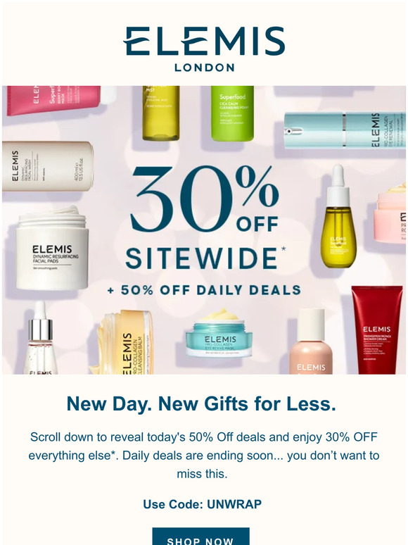 Elemis: 50% OFF for Head-to-Toe Pampering | Milled