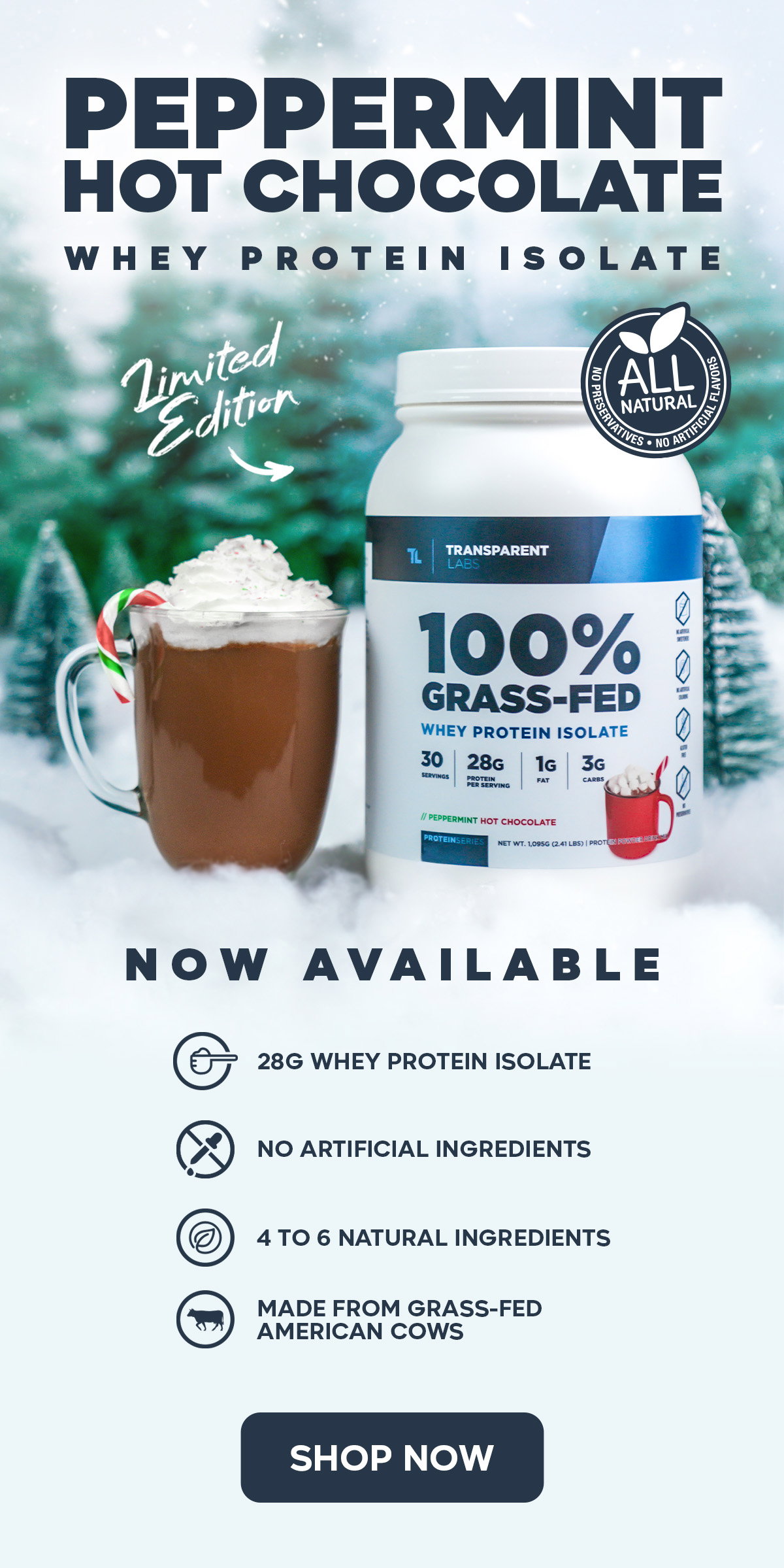Transparent Labs: Peppermint Hot Chocolate Whey Protein Isolate Is Here ...
