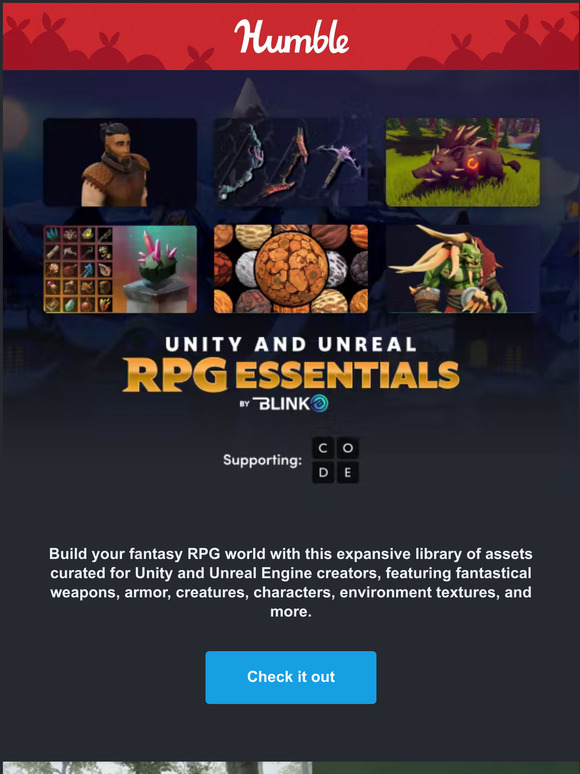 Humble Bundle: Craft your RPG with these epic fantasy assets ⚔️ Unity + Unreal | Milled